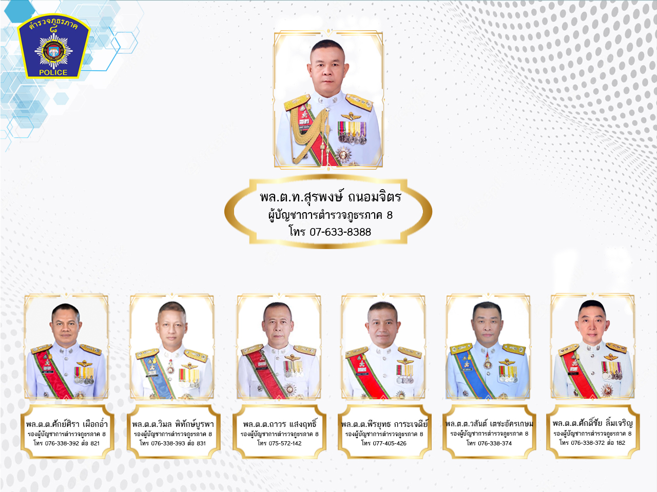 ตำรวจภูธรภาค 8 : Provincial Police Region 8